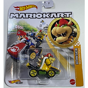 Hot Wheels - Mario Kart - Bowser - Standard Kart - 2023 - Mint/NrMint Ships Bubble Wrapped in a Sized Box