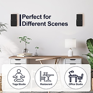 (2 Pack) Adjustable Speaker Wall Mount for Bose Cube Speaker, Ceiling & Wall Mount for Bose UB-20, UB-20 Series II, WB-50 II, Lifestyle Series, Soundtouch Series, Cinemate, Acoustimass Series Black