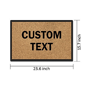 Artsbaba Funny Doormat Custom Personalized Door Mat Indoor Outdoor Entrance Floor Mat Front Door Rug Home Office Housewarming Welcome Mat