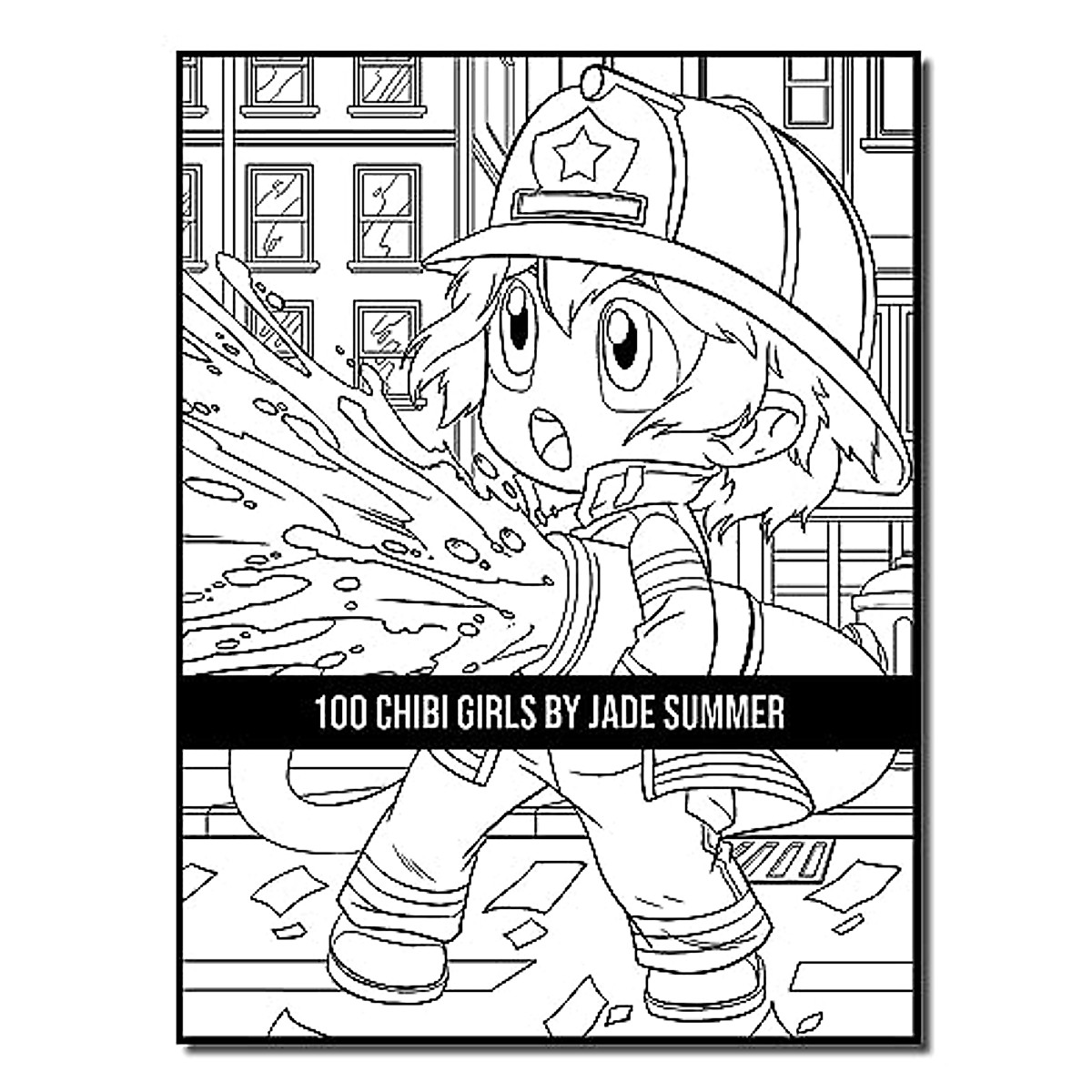 100 Chibi Girls: An Adult Coloring Book Collection with Cute Girls, Fantasy, Horror, Christmas, and More!