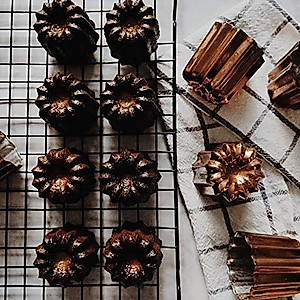 2.1 inch Copper Canele mold from Bordeaux a Set of Twelve tinned molds