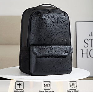 Hanke Carry on Backpack Waterproof Travel Laptop Backpack for Men & Women, Durable Rucksack Weekender Bag Daypack(Graphite Black)