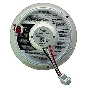 Kidde Wireless Hardwired Smoke Detector, 10-Year Battery Backup, Voice Alerts, Photoelectric Sensor Wire-Free Interconnect Combination Alarm