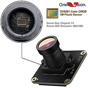 innomaker Camera OV9281 up to 453fps External Trigger Stream Mode Monochrome Global Shutter Sensor 1MPixel for Raspberry Pi 5 4B 3B+ 3B 3A+ CM3+ CM3 Pi Zero W,Support Bullseye libcamera