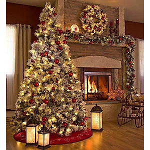 Romasaty 25 Pack Clear Replacement Bulbs, C7 Outdoor String Light Bulbs, C7/E12 Candelabra Base Night Light Bulbs, 5 Watt-Clear