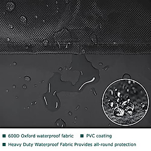 AKEfit Patio Stove Burner Covers, Outdoor Grill Cover for Camp Chef 2 Burners Stove, Heavy Duty Waterproof Protector for EX60LW EX60PP, 32''L x 16''W x 21''H, Black