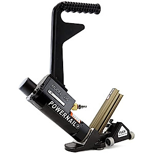 Powernail 445PRXLSW Pneumatic 16 Gauge L-Cleat Flooring Nailer with FLEX Power Roller adjustable base