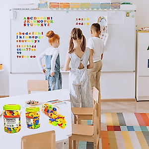 ABCaptain Magnetic Letters Numbers Alphabet ABC 123 Fridge Magnets Preschool Educational Learning Plastic Toy Set Uppercase Lowercase Math Symbols for Toddlers Kids (78 PCS)