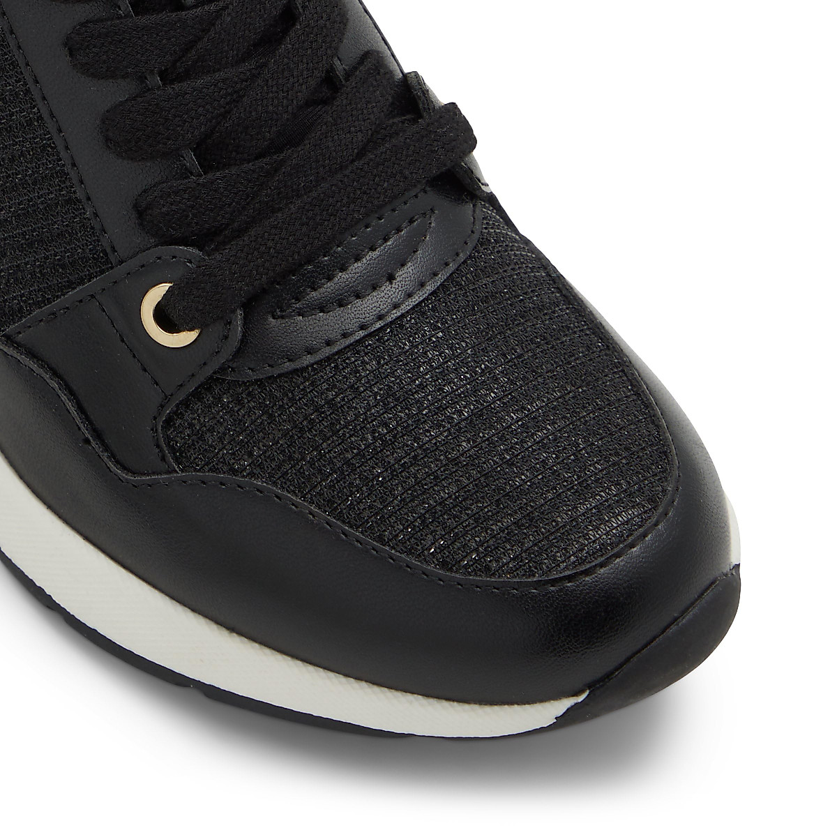 ALDO Women's Kourtt Sneaker, Black, 8.5