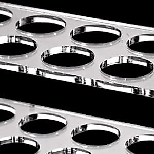 Hotwin Transparent 12-Hole Acrylic Acrylic Test Tube Rack for 10ML Test Tube (10ml(6 Sockets))