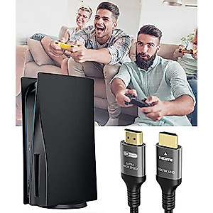 10k 8k 4k HDMI 2.1 Cable 1.5 FT, Certified 48Gbps 1ms Ultra High Speed HDMI Cable 4k 120Hz 144Hz 10k 8k 60Hz 12bit DTS:X Dolby Atmos HDR10+ ARC eARC Compatible for Gaming PC Soundbar RTX3080 PS5 Xbox