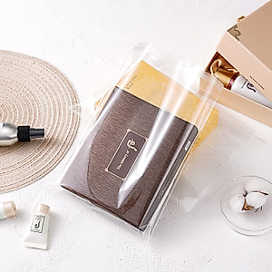 Nistar 200 Count 9x 12Inch Self Seal Clear Cello Cellophane Bags Resealable Plastic Apparel Bags Perfect for Packaging Clothing, T-Shirt, Brochure, Photo, Prints, Envelopes Pictures, Handicraft Gift