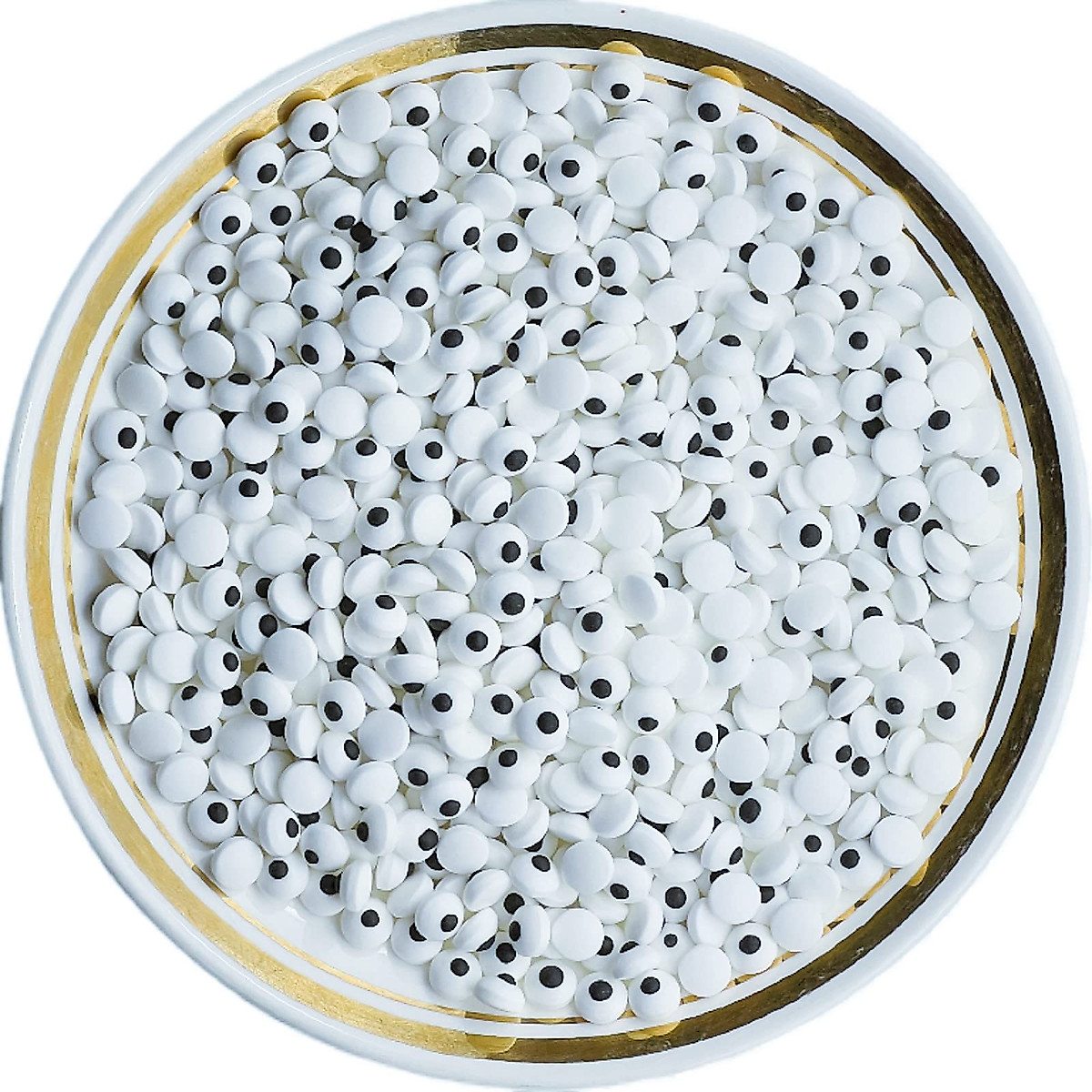 Mini Candy Eyes Edible Eyes for Decorating Edible Eyes for Cupcakes Mini Eyeball Sprinkles Edible Googly Eyes Christmas Cookie Decorations Halloween Eyes Sprinkles 2.8 OZ with Tweezers