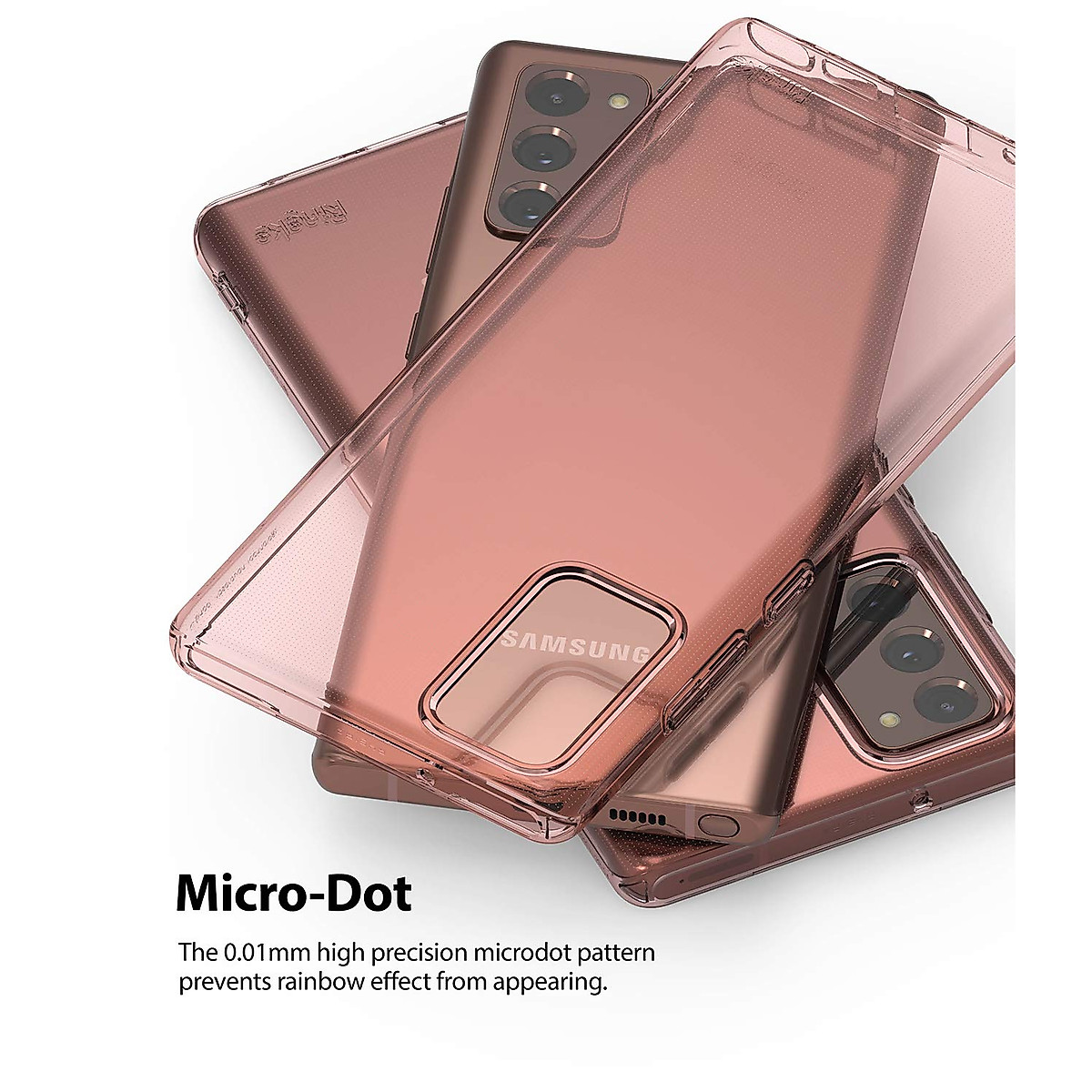 Ringke Air Compatible with Galaxy Note 20 Case 5G, Thin Flexible Shockproof TPU Phone Case - Rose Bronze