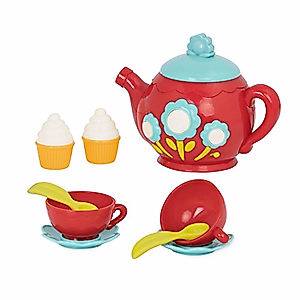 Battat – Pretend Play Tea Set – Singing Teapot – Musical Toddler Toys – Toy Tea Cups & Saucers – 3 Years + – Musical Tea Set