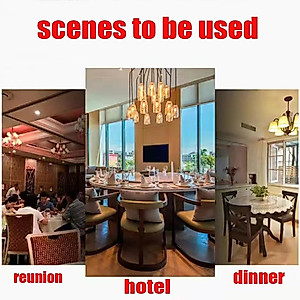 EMENAR Glass Lazy Susan Turntable 40in, Rotating Dining Table Service Tray For Food Delivery, Thickness 10mm - Hotel Restaurant Decor (Size : 90cm/36in)