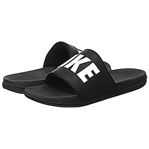 Nike Men's OFFCOURT Slides, Black/White, 9