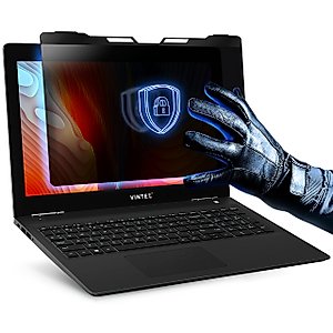 VINTEZ 15.6 Inch - 16:9 Aspect Ratio - High Clarity Laptop Privacy Screen Filter for Widescreen Laptop Monitors - 14" x 8.6" = 355x218mm - Laptop Frame Hanging Type