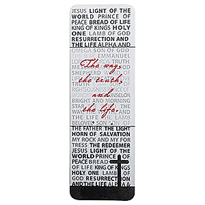 Dicksons Way the Truth Life Names of Jesus Antique Silvertone Metal Black Ink Ballpoint Pen