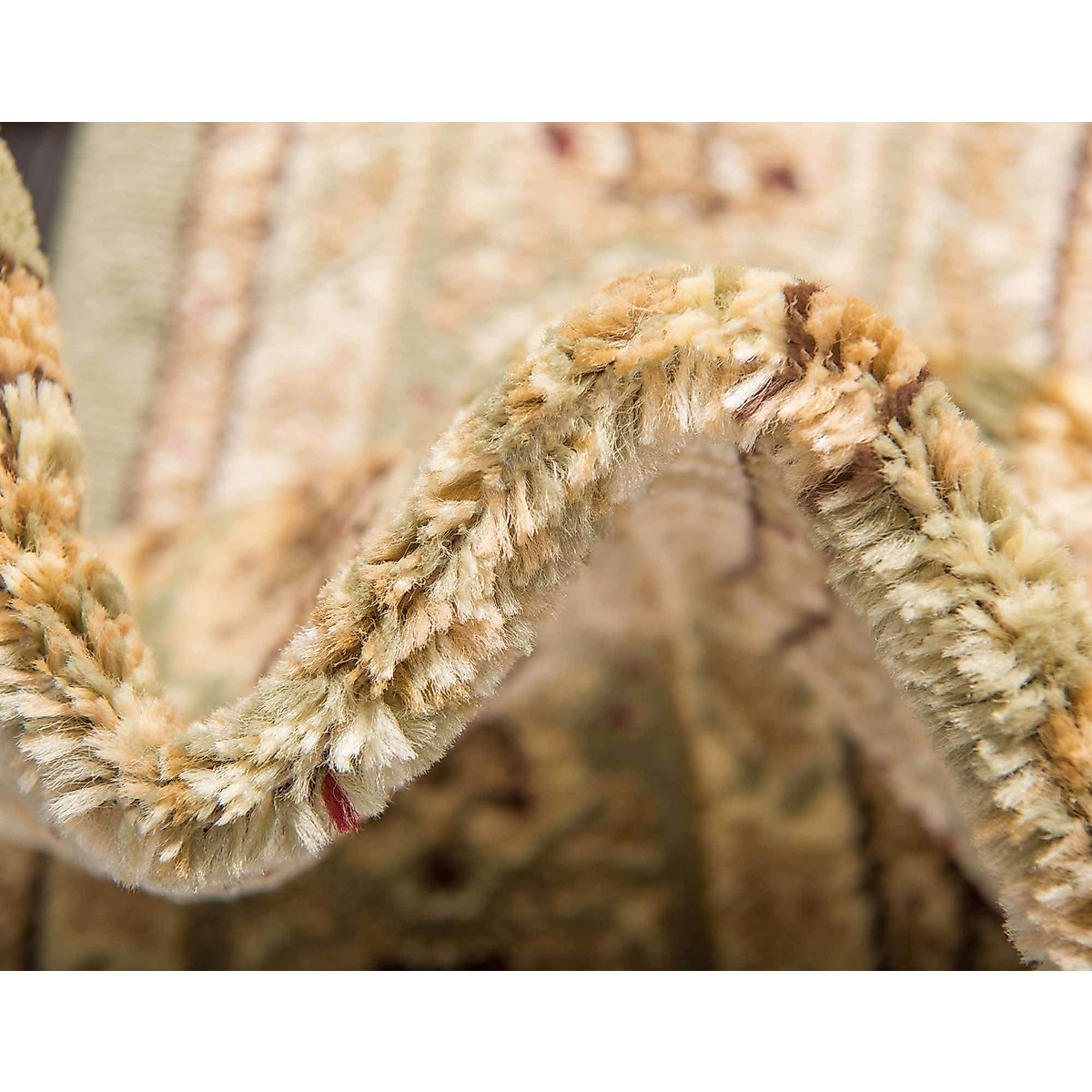 Unique Loom Versailles Collection Traditional Classic Border with Medallion Motif, Area Rug (3' 3 x 5' 3 Rectangular, Green/ Ivory)