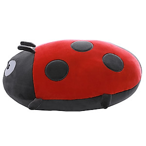 Cute 15.7 Inch Ladybug Stuffed Animals,Ladybird Plush Toys Pillow Anime Lady Beetle Plushie Hugging Pillow Ladybug Doll Gift for Kids and Lovers in Birthday, Christmas, Valentine's Day...