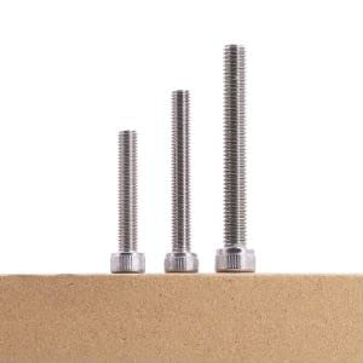 3/8-16 x 1-3/4" (10 Pcs) Socket Head Cap Screws, 304 Stainless Steel 18/8, Full Thread, Coarse Thread, ASME B18.3-1