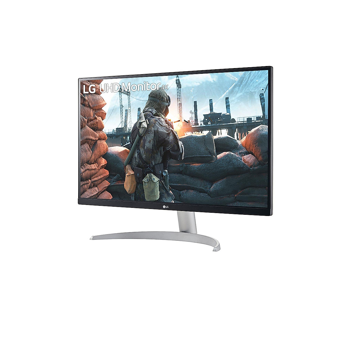LG 27UP600-W 27" 4K UHD IPS Monitor, DCI-P3 95%, 5ms (GTG), HDMI, VESA DisplayHDR 400, AMD FreeSync, Black Stabilizer, OnScreen Control, Reader Mode, White