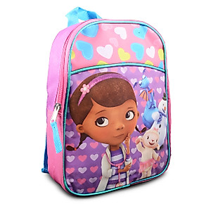 Disney Bundle Doc McStuffins Mini Backpack ~ 5 Pc Bundle With 11 inch Doc McStuffins,Toddlers, Kids With Snowflake Stampers, Coloring Book, And More doc mcstuffins girls school supplies preschool