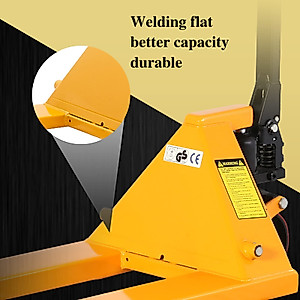 Aequanta Manual Pallet Jacks 5500lbs Capacity Industrial Hand Pallet Truck 48" Lx27''W Fork