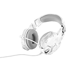 Trust Gaming GXT 322W Dynamic Gaming Headset for PC, Playstation 4 & Xbox One (Controller with 3.5mm Jack) White Camouflage
