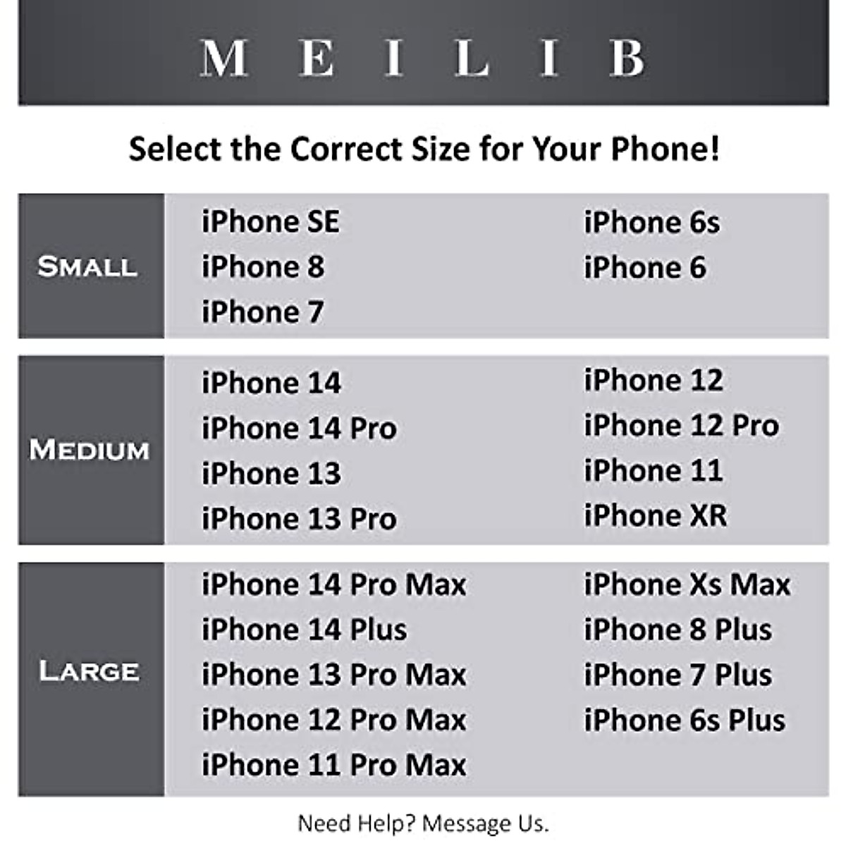 Meilib Large Holster for iPhone 14 Plus, 14 Pro Max, 13 Pro Max, 12 Pro Max, 11 Pro Max, Xs Max, 8 Plus, 7 Plus Cell Phone Belt Holder Case with Belt Clip Pouch Cover (Fits Phone with Case on) Black