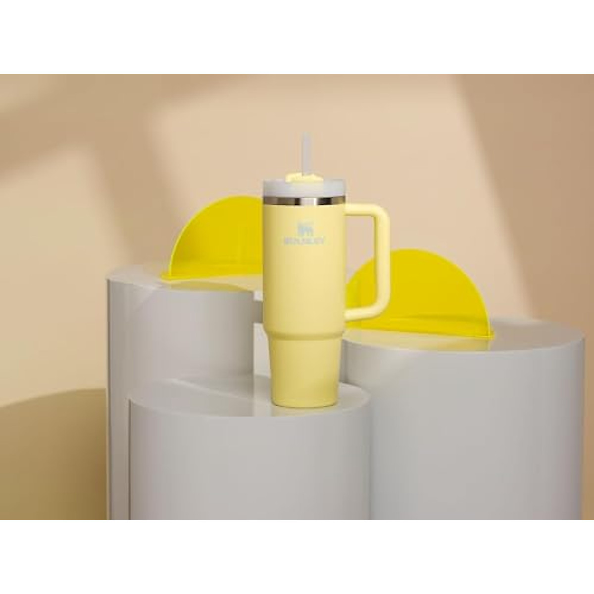 Stanley Quencher H2.0 Tumbler with Handle and Straw 30 oz | Flowstate 3-Position Lid | Cup Holder Compatible for Travel | Insulated Stainless Steel Cup | BPA-Free | Pomelo