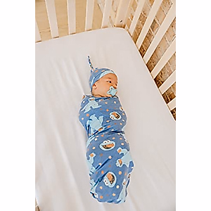 Copper Pearl Large Premium Knit Baby Swaddle Receiving Blanket Cookie Monster