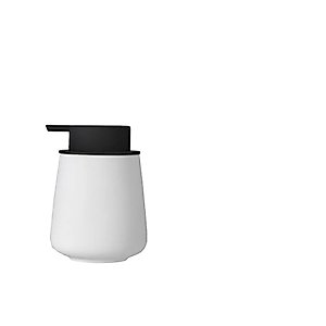 Soap Dispenser 300ml Foam Soap Dispenser Bathroom Ceramic Lotion Shampoo Bottle Conditioner Empty Bottle Soap Dispenser Bathroom (Color : White Liquid)