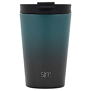 Simple Modern Insulated Tumbler with Lid and Straw | Iced Coffee Cup Reusable Stainless Steel Water Bottle Travel Mug | Spring Break Gifts For Her & Him | Classic Collection | 12oz | Moonlight