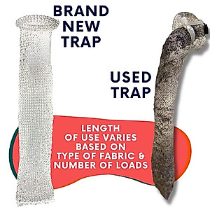 12 Pack of Washing Machine Lint Traps. Comes with 12 Ties. Attach to Your Washer Sink Hose and Allow the Metal Mesh Trap to Filter the Laundry Water. Stainless Steel and Rust Proof.