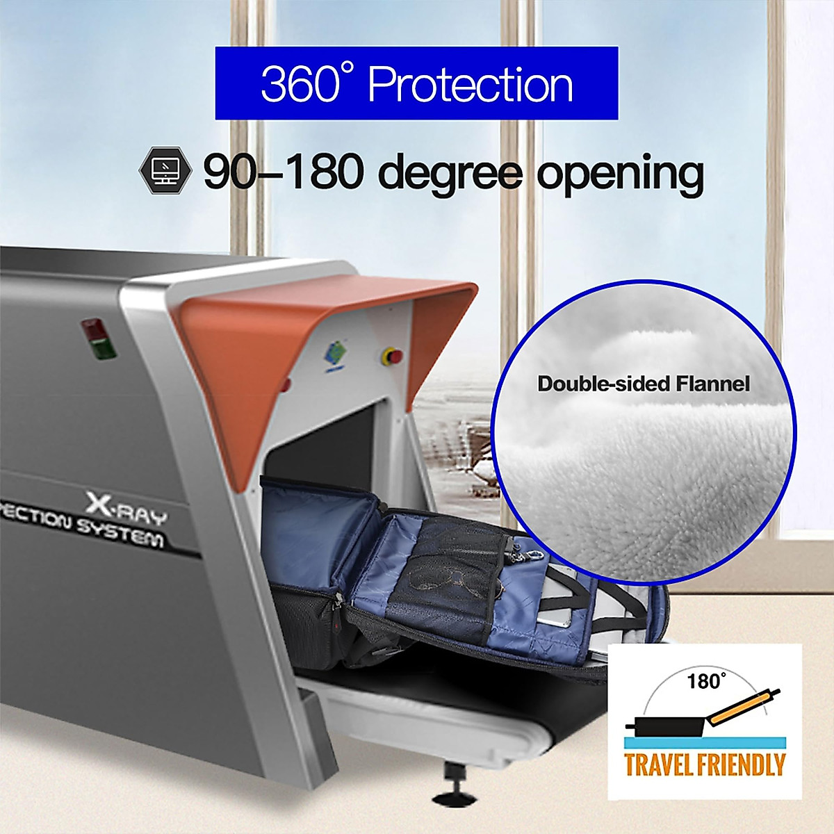 BOPai 30L Travel Backpack for Men Business Laptop Backpack 15.6 inch Computer bagpack with USB Charging Water-Resistant Rucksack Black