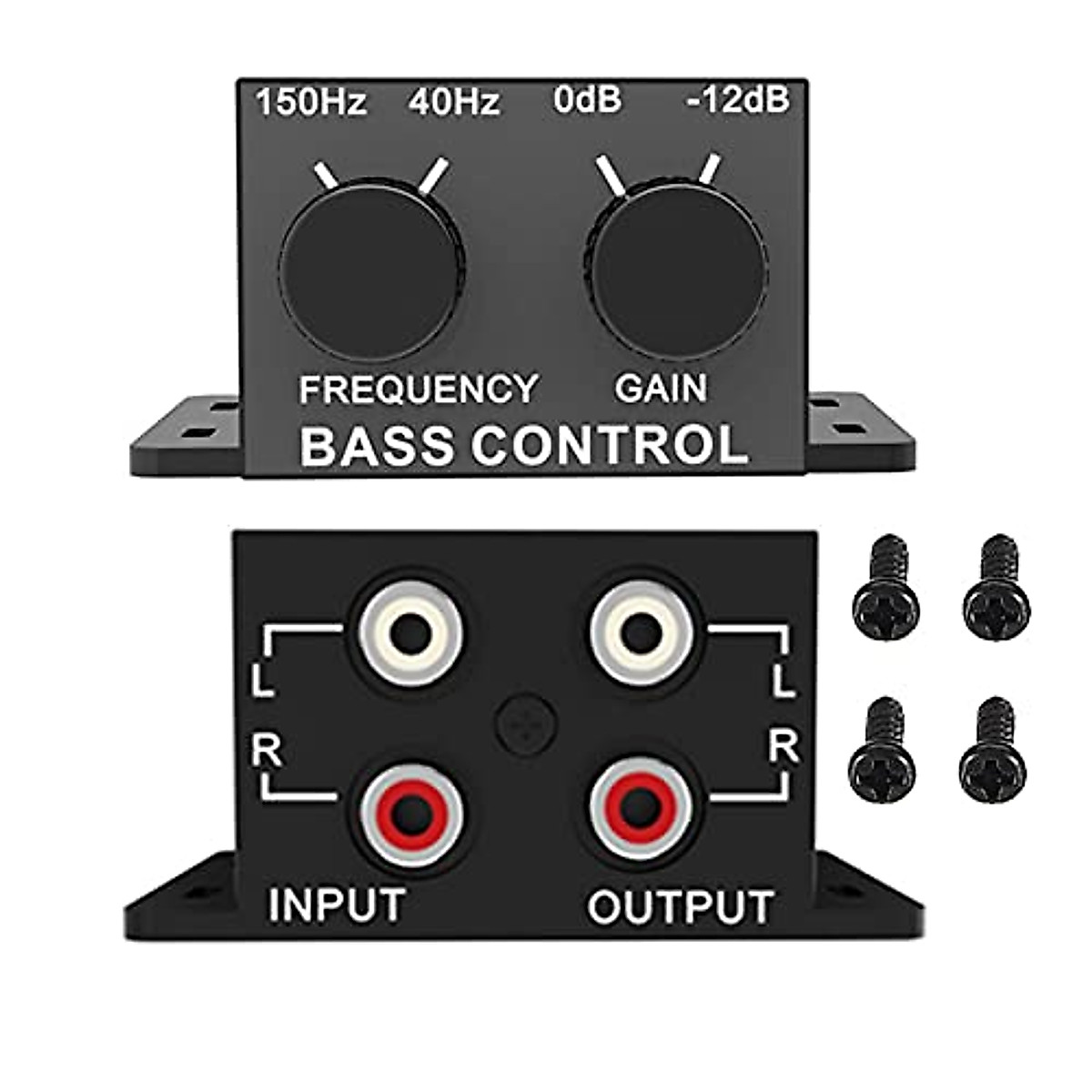 Universal Car Audio Amplifier,MoreChioce Car Amplifier Audio Subwoofer Bass Control Knob Audio Amplifier Bass RCA Level Volume Control Knob for Car and Home Computer