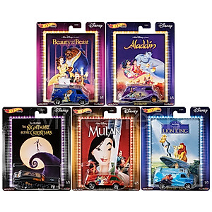 Hot Wheels Disney Pop Culture 2020 Series Complete Set of 5 Vehicles