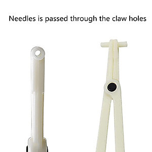 Body Piercing Clamps - Yuelong 25PCS Disposable Forceps Clamp Claw Slotted Plier Ear Nose Piercing Tools Septum Forceps for Lip Navel Tongue Belly Piercing Supplies