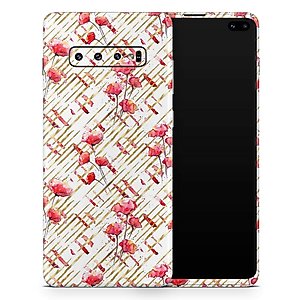 DesignSkinz Karamfila Watercolo Poppies V13 Protective Vinyl Decal Wrap Skin Cover Compatible with The Samsung Galaxy S20 (Screen Trim & Back Glass Skin)