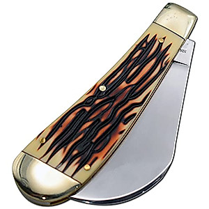 Old Ram Hawkbill Pruner Knife Traditional Lock blade Folding Knife Design Handle for Outdoor, Hunting, Camping