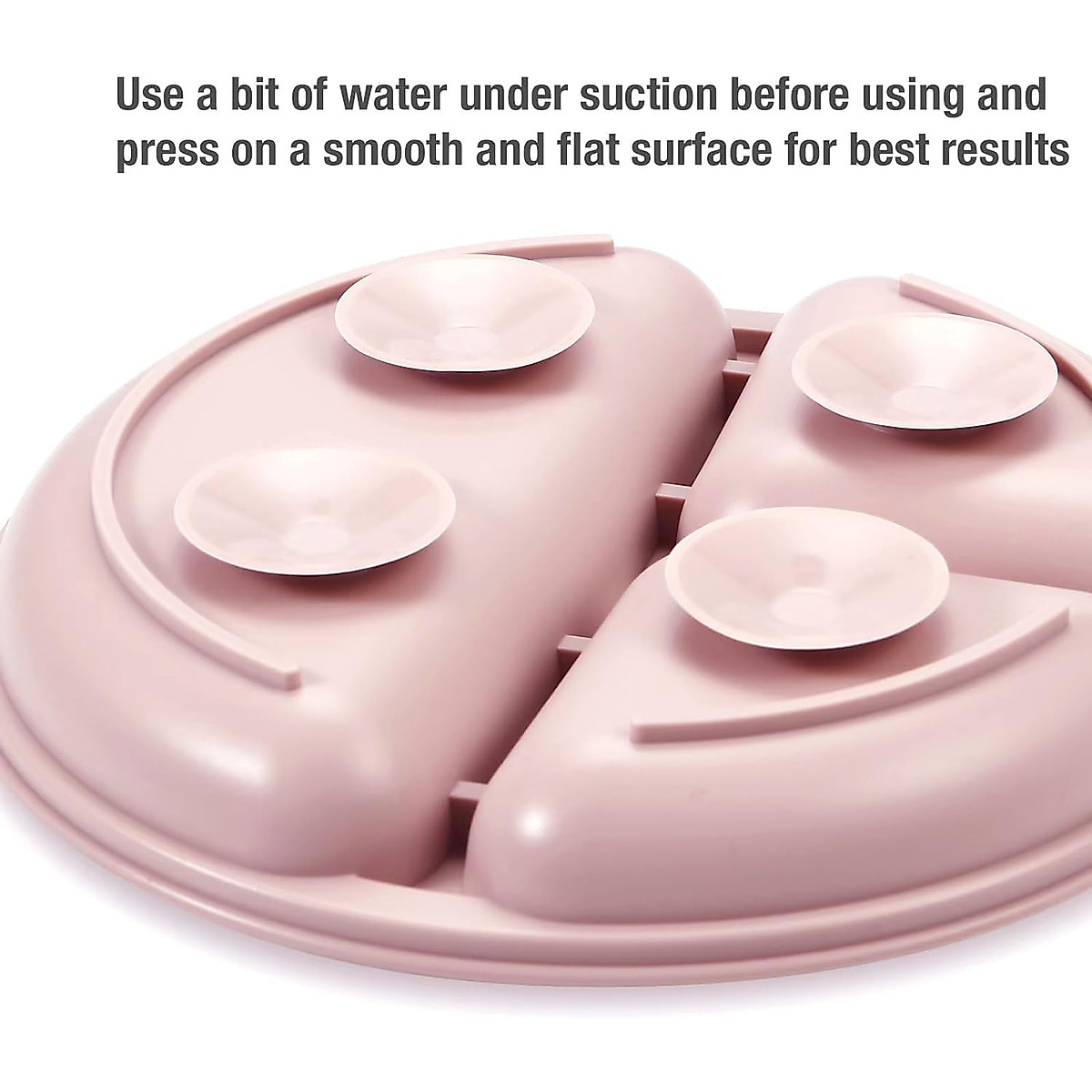 PandaEar Silicone Baby Feeding Set | 9PCS Baby Led Weaning Supplies Self Feeding Utensils | Divided Suction Plate Bowl Bibs Sippy Cup with Baby Snack Container Spoons Forks (Pink)