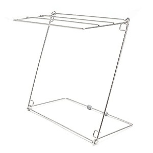 SLSFJLKJ Desktop Stainless Steel Folding Towel Drying Rack Bathroom Kitchen Organizer Stand Laundry Shelf Drain Holder
