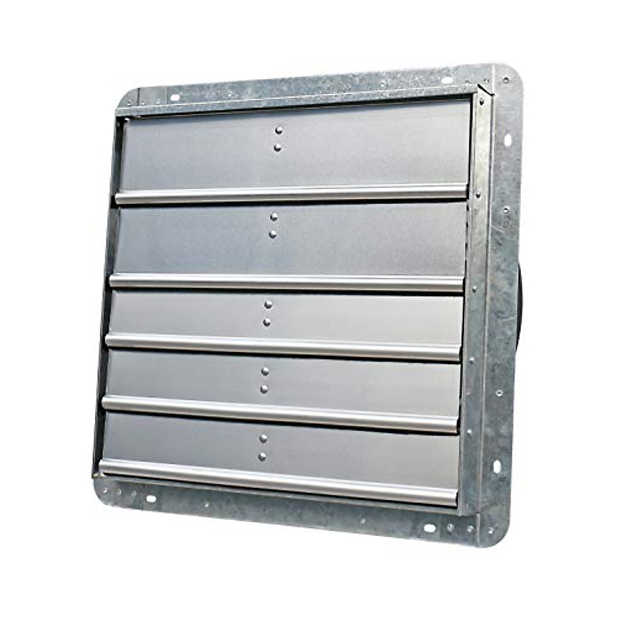 iLiving - 18" Wall Mounted Shutter Exhaust Fan - Automatic Shutter - Single Speed - Vent Fan For Home Attic, Shed, or Garage Ventilation, 3852 CFM, 5800 SQF Coverage Area, Silver (ILG8SF18S)