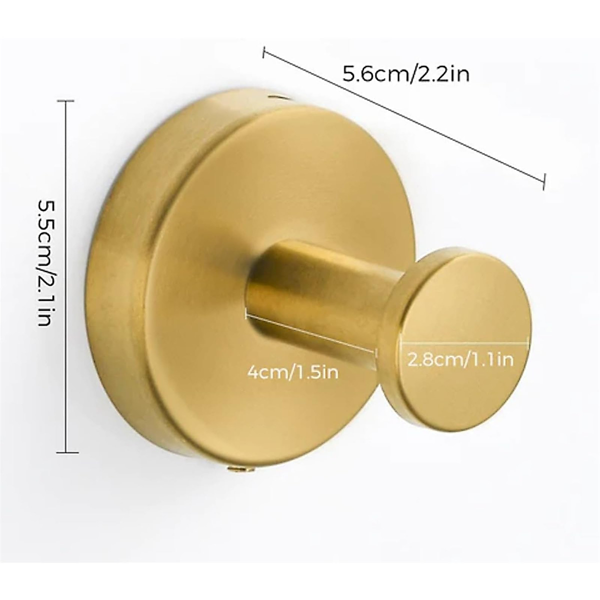 Avlpjno Luxe Grip Hook for Shower, Luxegrip Shower Hook, Luxe Hold No Drill Hooks, Adhesive Suction, Cup Hooks for Shower 304 Stainless Steel, Mirror for Hanging up to 15 lbs–Waterproof (A-4PCS)