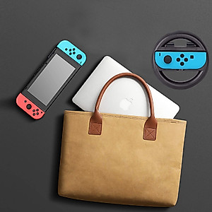 Racing Games Steering Wheel Grip Suitable, Joy-Con Steering Wheel, Red and Blue Game Wheels(Adult Version)