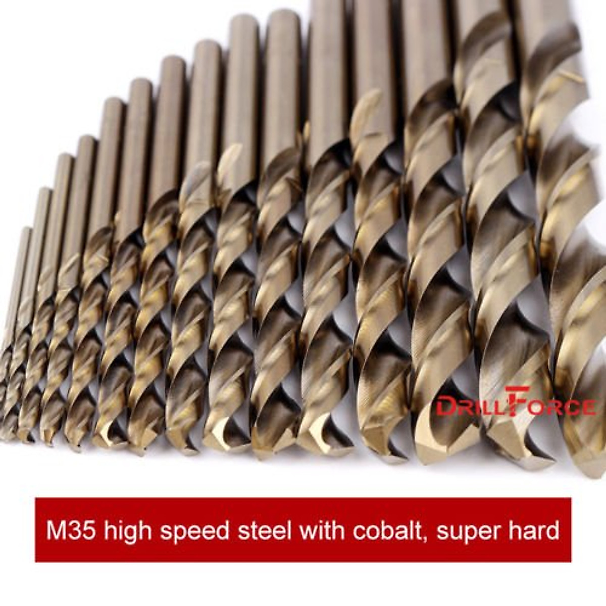 20pcs, 11/64", Cobalt Twist Drill Bits