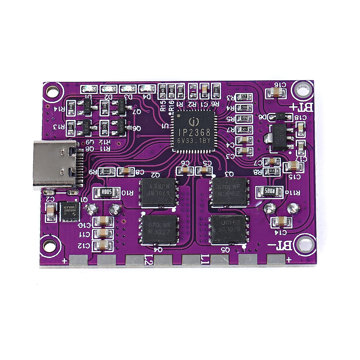 Teyleten Robot IP2368 Bidirectional 100w Fast Charging Module Buck-Boost Type-c Interface 4S Lithium Battery High-Power Fast Charging Board