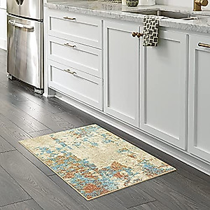 Maples Rugs Southwestern Stone Distressed Abstract Rug, 1 ft (8 in) x 2 ft (10 in), Multi